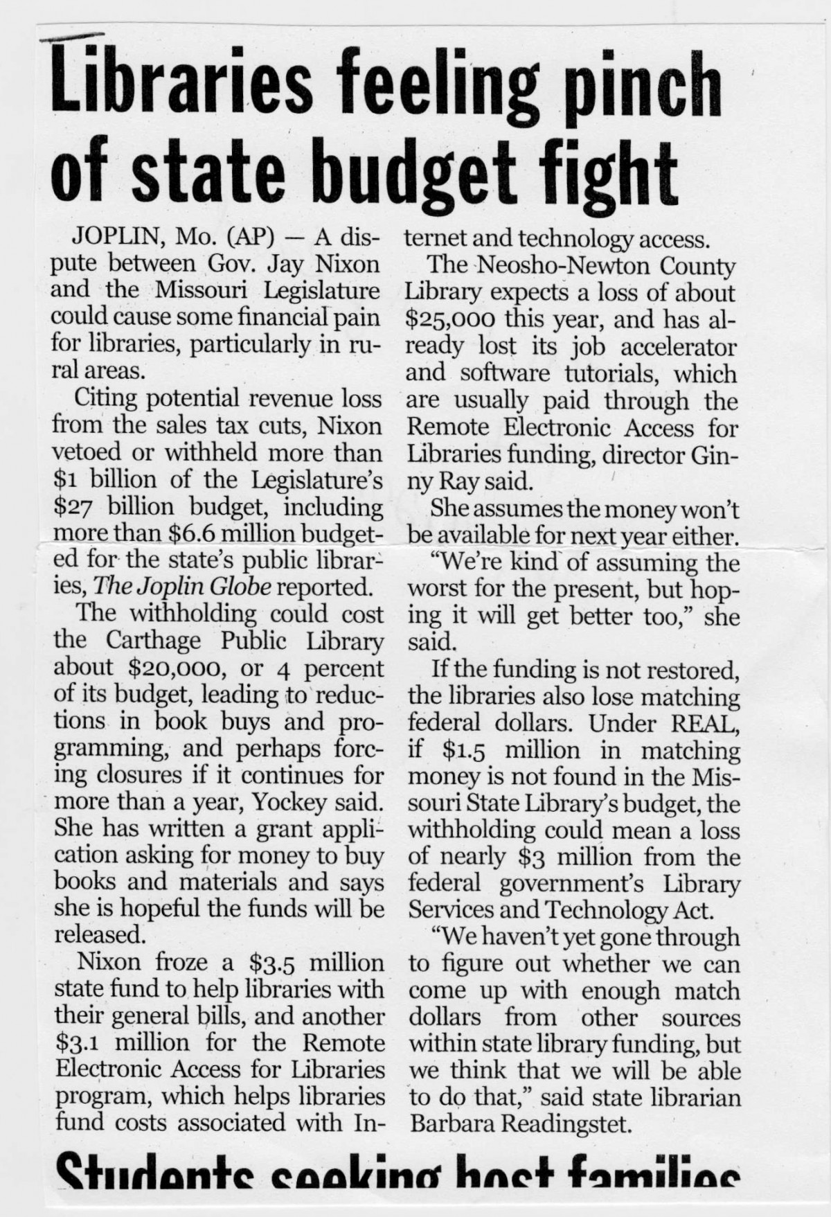 librariesfeelingpinchofstatebudgetfight-Aug142014 – Scenicregional